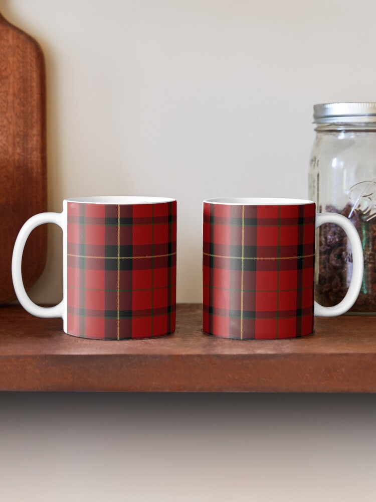 "Red, black and yellow | Clan | Scottish tartan Flannel Plaid " Coffee ...