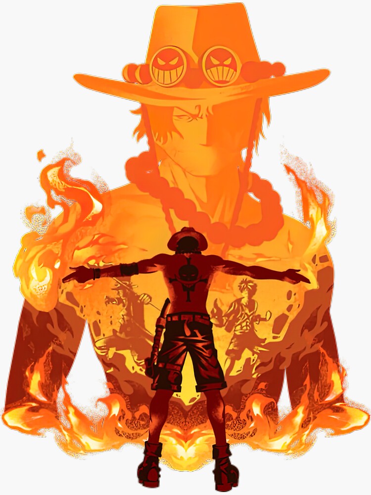 Fire Fist Ace Sticker For Sale By Jeffthompson87 Redbubble