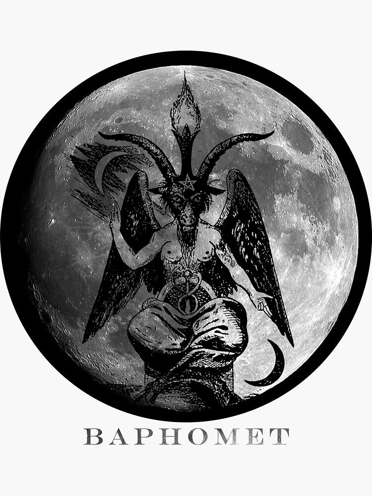 "Baphomet Moon" Sticker for Sale by starma | Redbubble