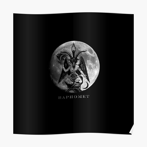 "Baphomet Moon" Poster by starma | Redbubble