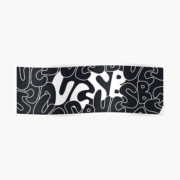 "UCSB Alphabet Soup" Poster for Sale by liltoastdesign | Redbubble