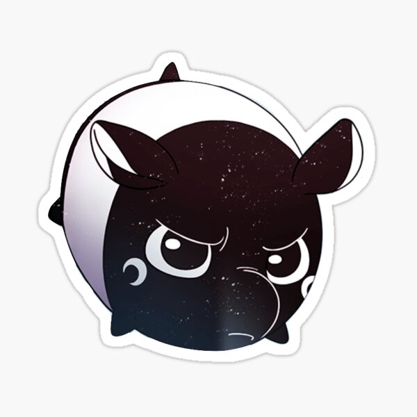 "Angry Tapi" Sticker for Sale by lazyloring | Redbubble