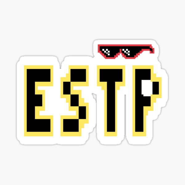 "Estp mbti pixel drawing (⁠ ͝⁠°⁠ ͜⁠ʖ͡⁠°⁠)⁠ᕤ" Sticker for Sale by ...