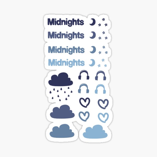 "Midnight album Taylor Swift TS sticker pack" Sticker for Sale by ...
