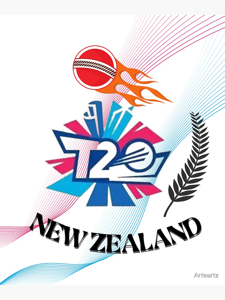 T20 ICC Men's cricket world cup New Zealand | cricket theme design ...