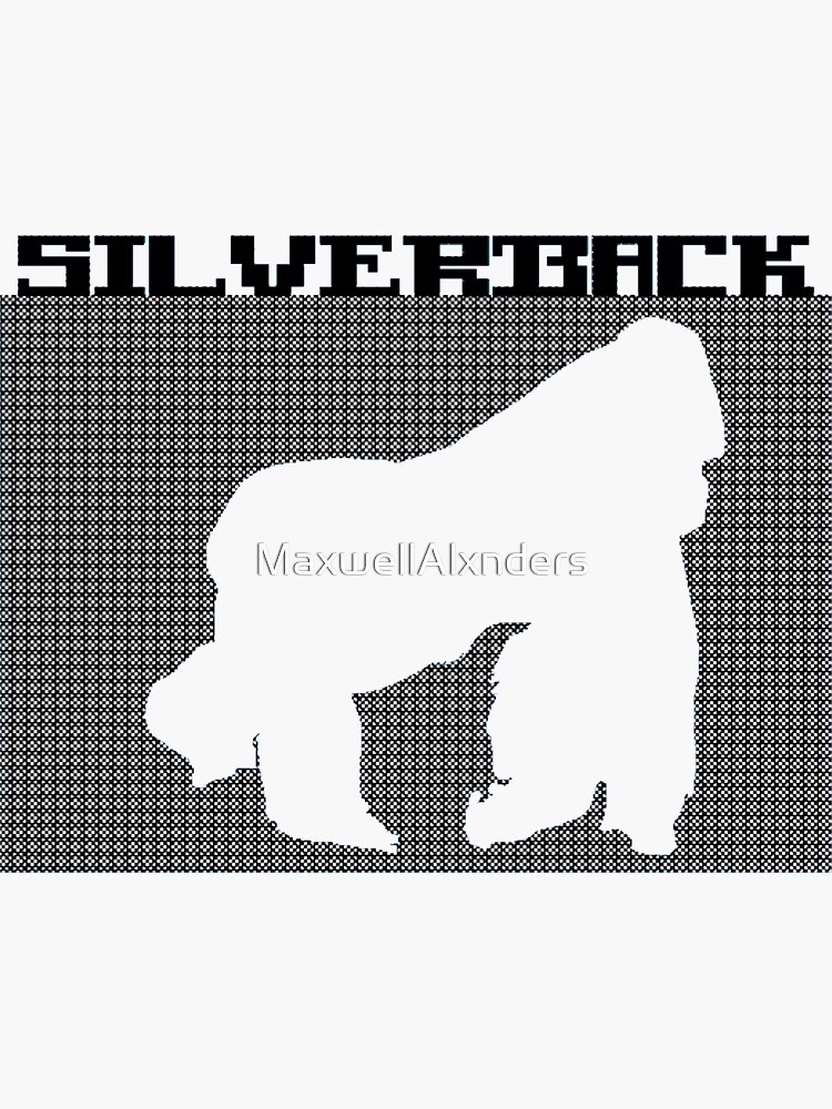 "Silverback" Sticker for Sale by MaxwellAlxnders | Redbubble