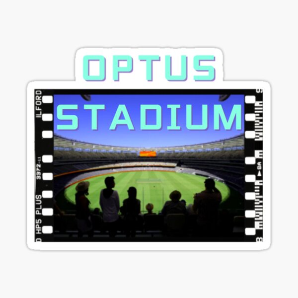 "OPTUS STADIUM" Sticker for Sale by Jiangs | Redbubble