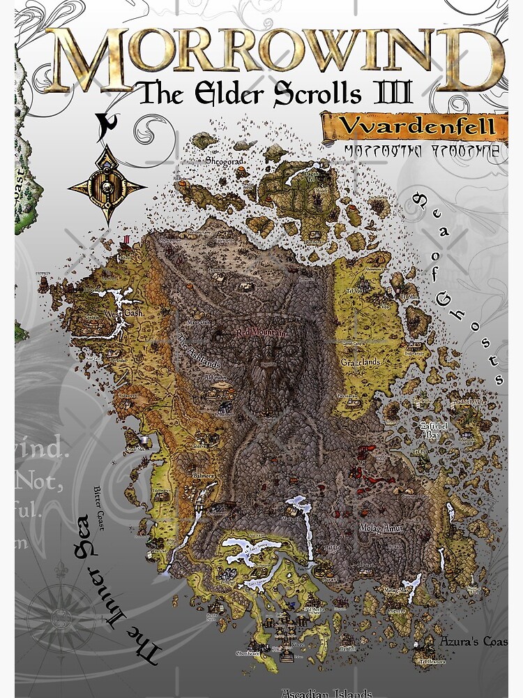 Elder Scrolls Morrowind Map