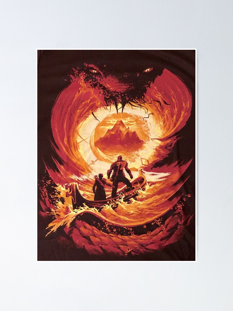 "GOW 4 Serpent Mountain" Poster for Sale by kevinhanss | Redbubble