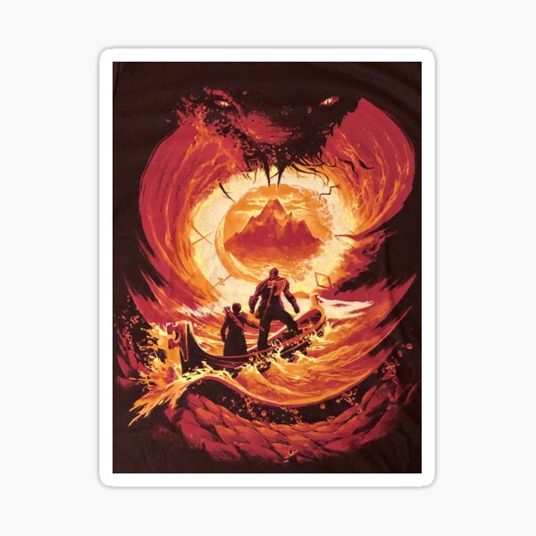 "GOW 4 Serpent Mountain" Sticker for Sale by kevinhanss | Redbubble