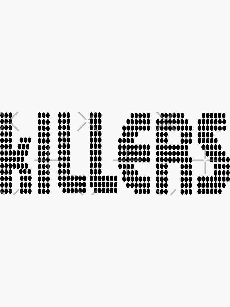 "Killers logo" Sticker for Sale by Brownieno | Redbubble