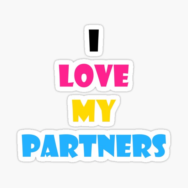 "I Love My Partners" Sticker for Sale by calistahatter | Redbubble