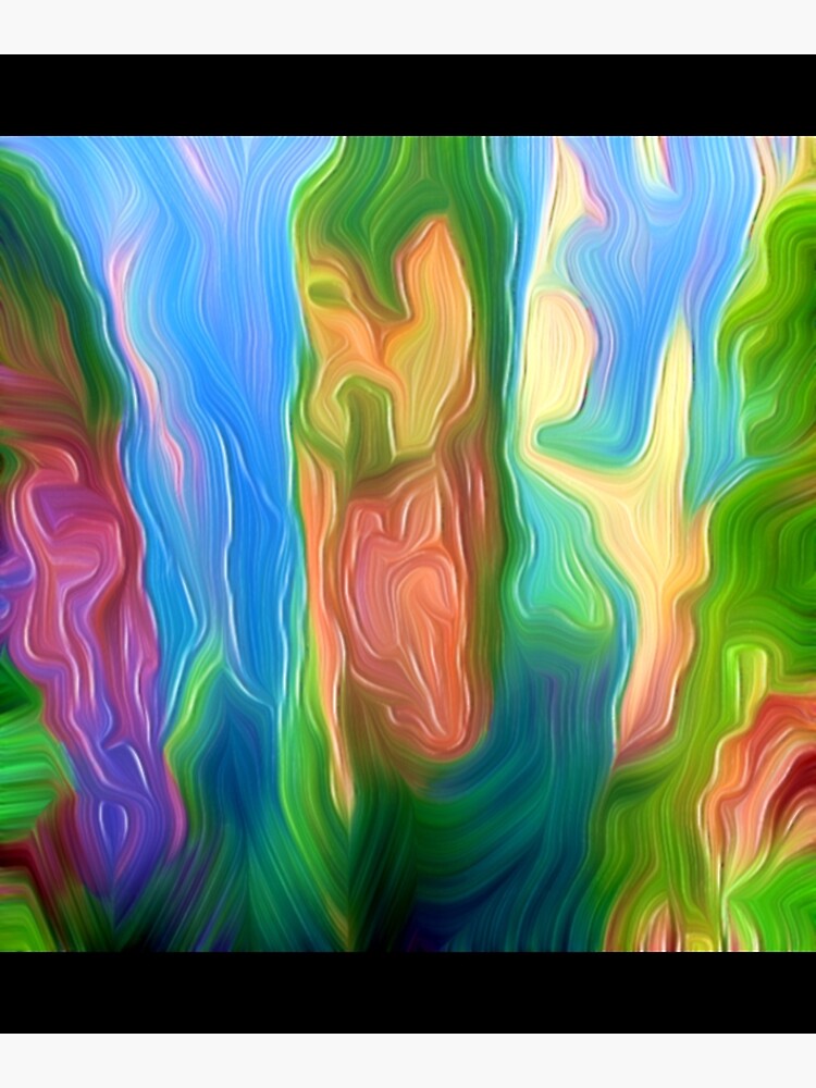 "avatars mountain digital art abstract painting" Poster for Sale by ...