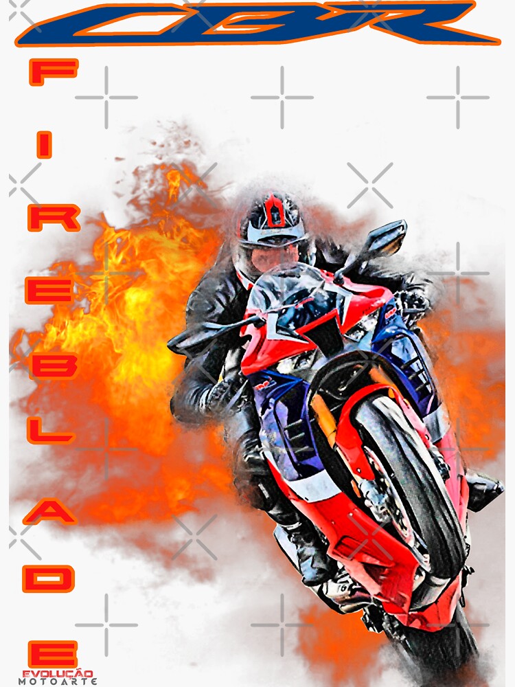 "CBR 1000RR R Fireblade " Sticker for Sale by Evomotoarte | Redbubble