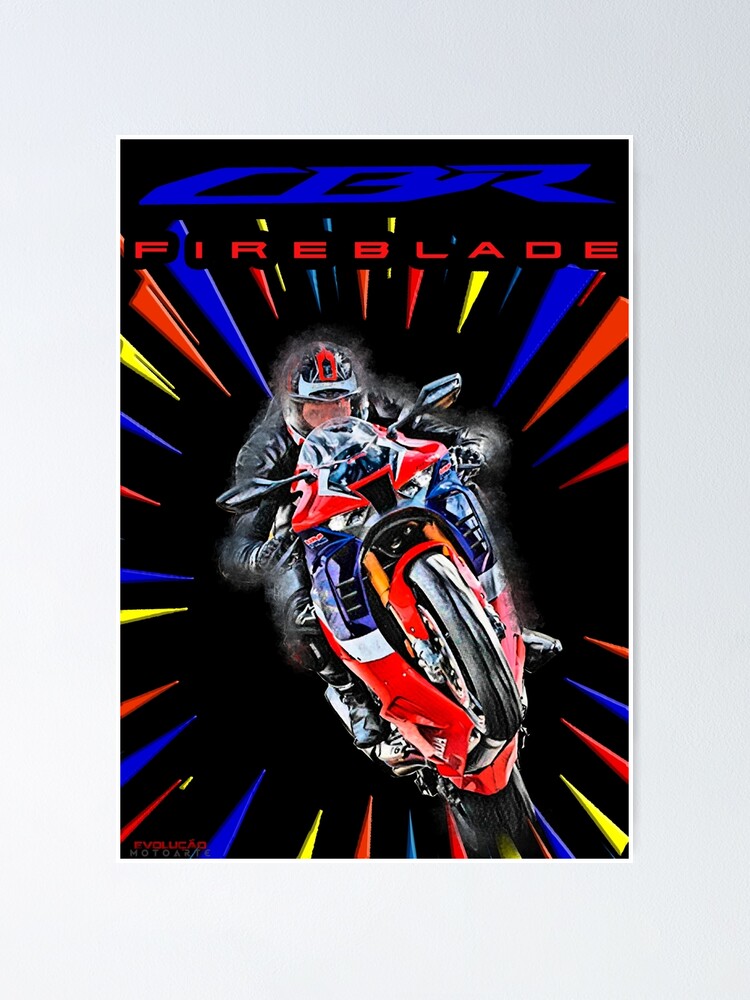 "Honda CBR 1000 RR R Fireblade 2022" Poster for Sale by Evomotoarte ...