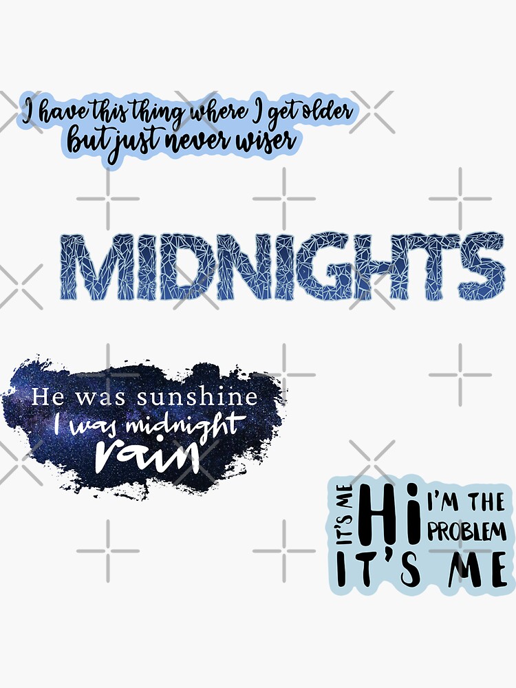 "Midnights by Taylor Swift sticker pack" Sticker for Sale by Ranp ...