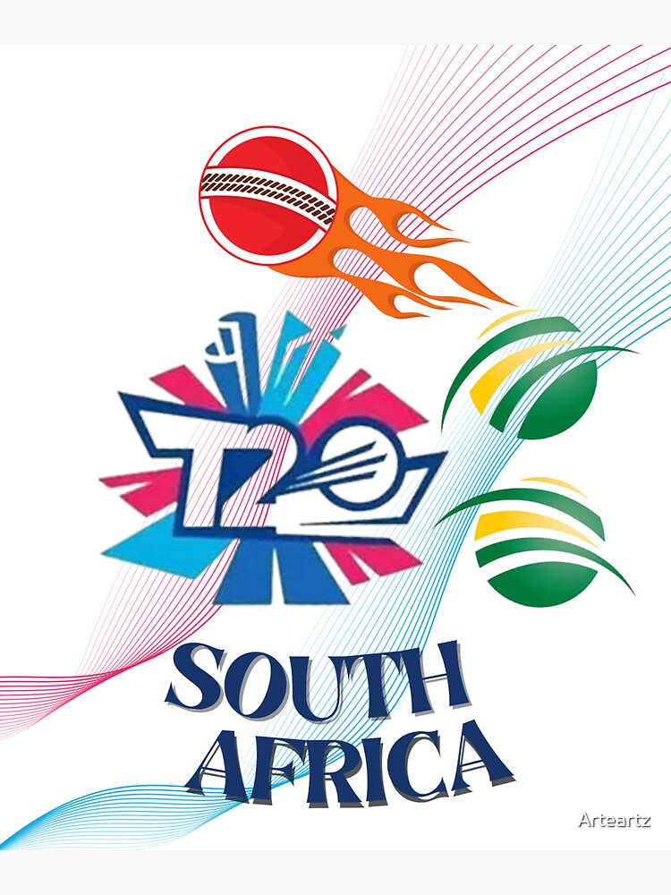 "T20 ICC Men's cricket world cup SOUTH AFRICA| cricket theme design ...