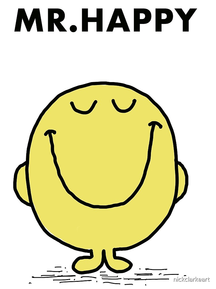 "Mr Happy from the Mr Men" Poster for Sale by nickclarkeart | Redbubble
