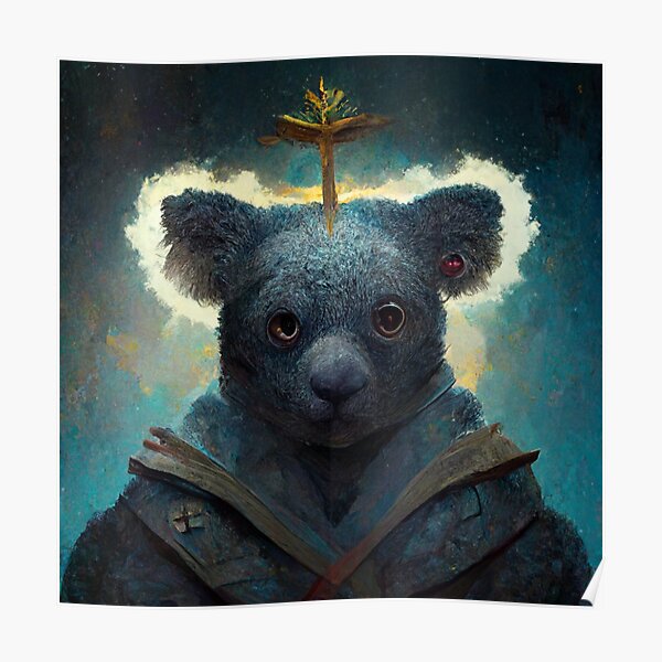 "god of koala" Poster for Sale by shrineshop | Redbubble