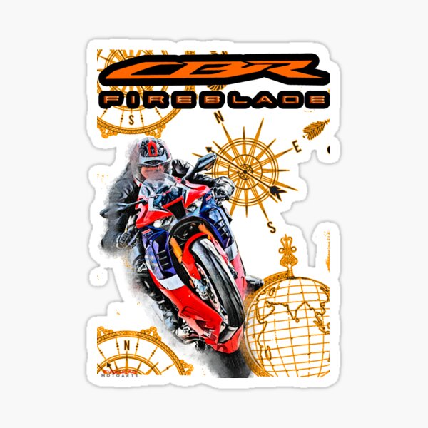 "CBR 1000 RR R Fireblade SBK" Sticker for Sale by Evomotoarte | Redbubble