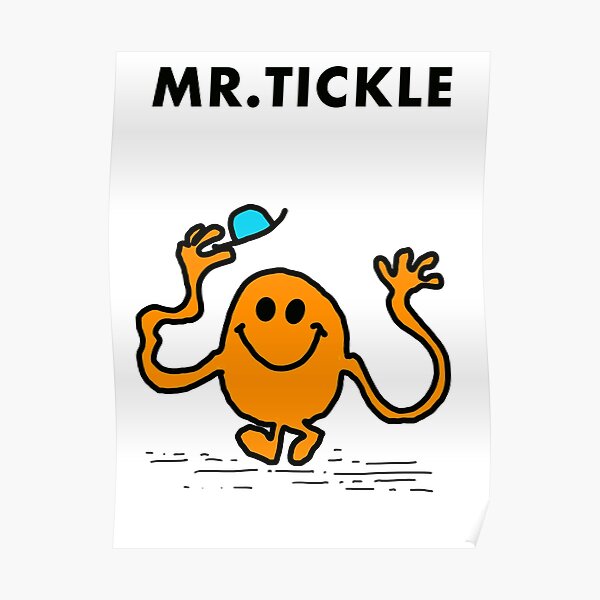 "Mr Tickle from the Mr Men" Poster for Sale by nickclarkeart | Redbubble