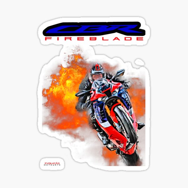"CBR 1000 RR R Fireblade Whelling" Sticker for Sale by Evomotoarte ...