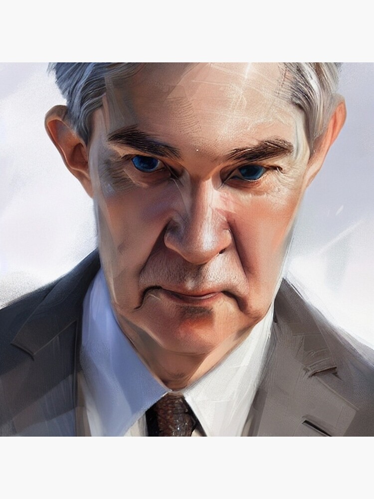 "Cartoon Jerome Powell" Poster for Sale by ArtOfTheK1W1 | Redbubble