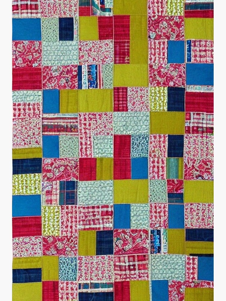 "green and blue traditionally inspired vintage cute patchwork" Poster ...