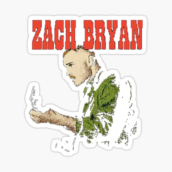 "Zach Bryan Zach Bryan vintage" Sticker for Sale by EugeneCousin | Redbubble