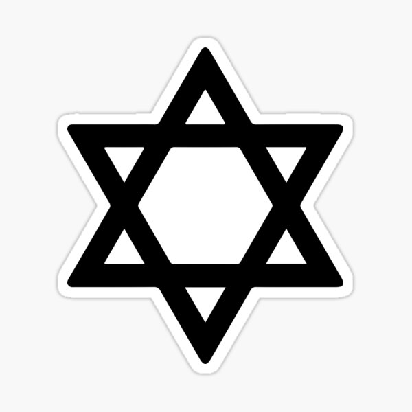 "Star of David , judaism, jewish and Israel symbol" Sticker for Sale by ...