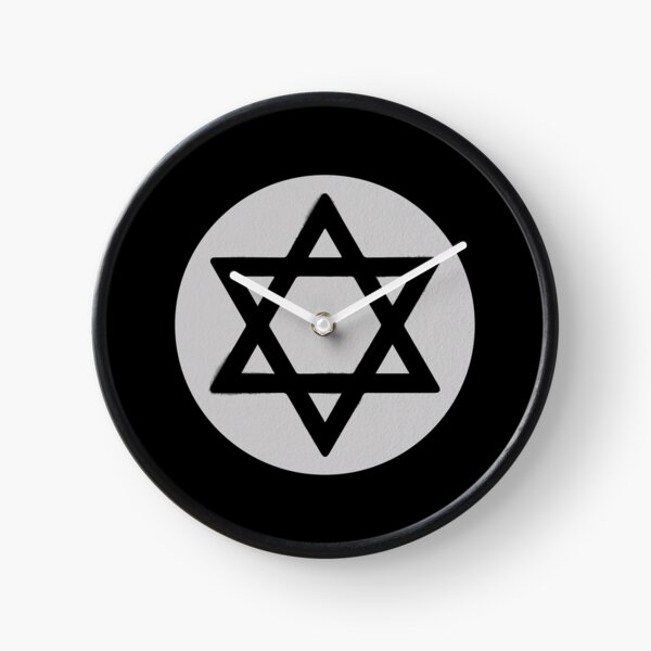 Reloj «Tinta de estrella de David en círculo de papel, judaísmo, judío ...