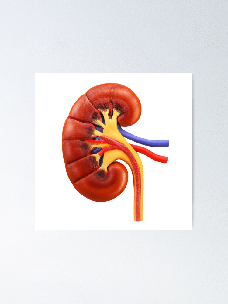 "human kidney anatomy " Poster for Sale by winterswinner | Redbubble