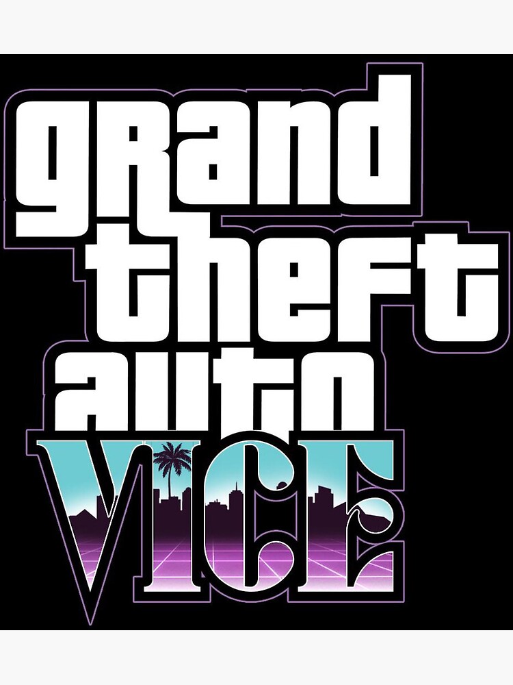 "GTA 6 / GTA IV Vice City logo" Art Print for Sale by JanRezny | Redbubble