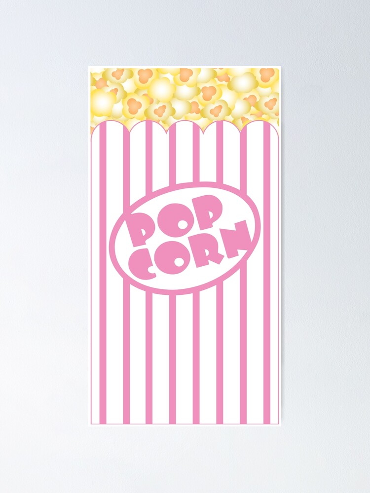 "Pastel Pink Popcorn" Poster for Sale by floralinferno | Redbubble
