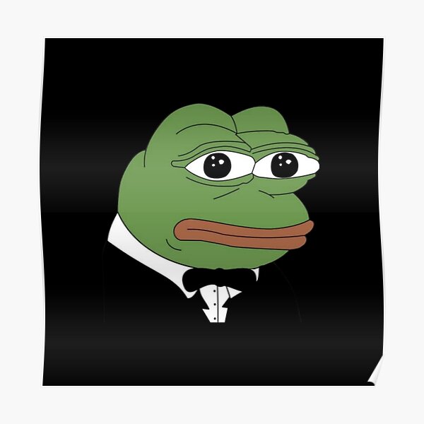 "Pepe The Frog - Suit & Bowtie" Poster for Sale by Tobster01 | Redbubble