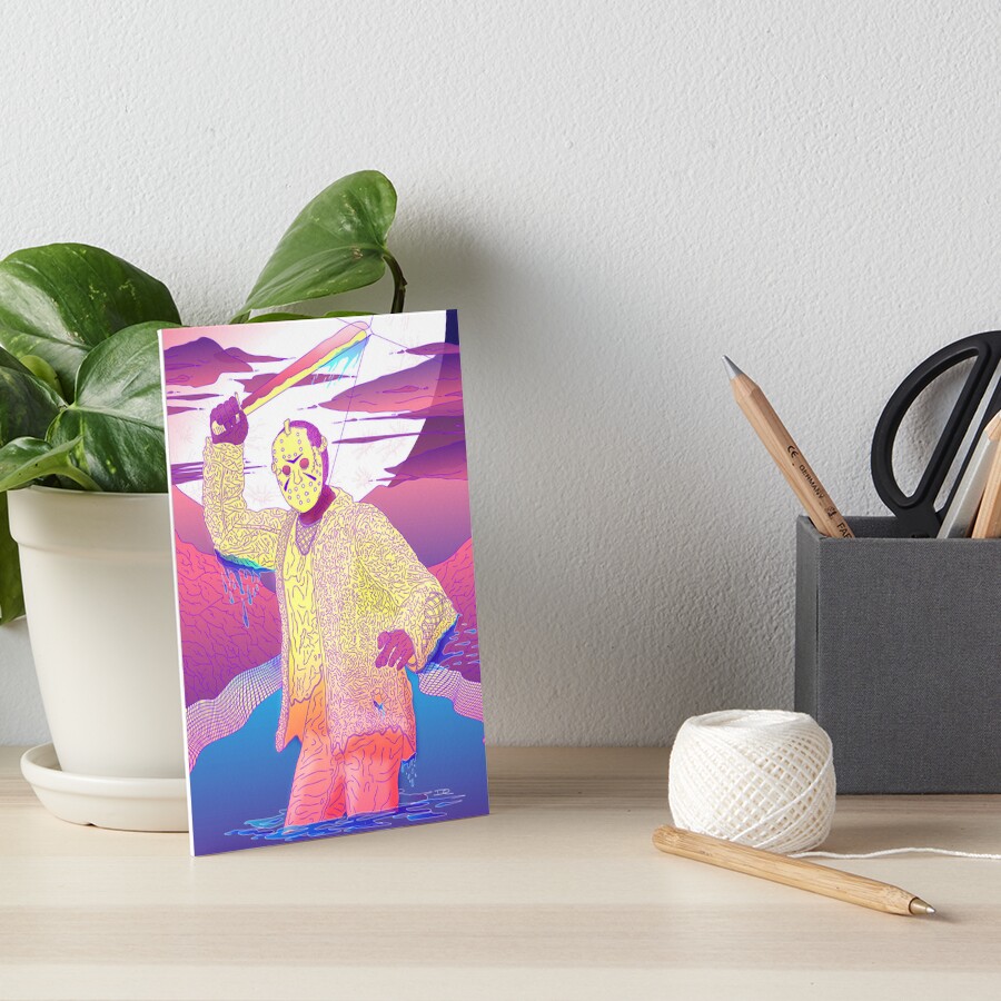 "Jason Voorhees - Hypercolour" Art Board Print for Sale by Dimension13 ...