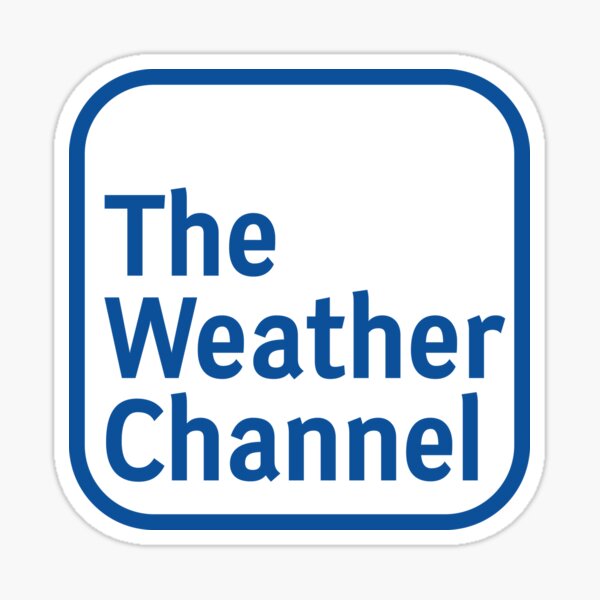 "The Weather Channel logo design blue and white transparent background ...