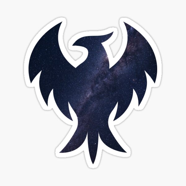 "Glowing Milky Way On Dark Sky Phoenix | Cute Phoenix" Sticker for Sale ...