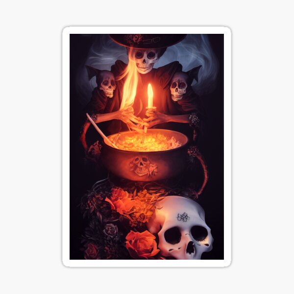 "OCCULT WITCH MAGIC RITUAL" Sticker for Sale by WitchVision | Redbubble