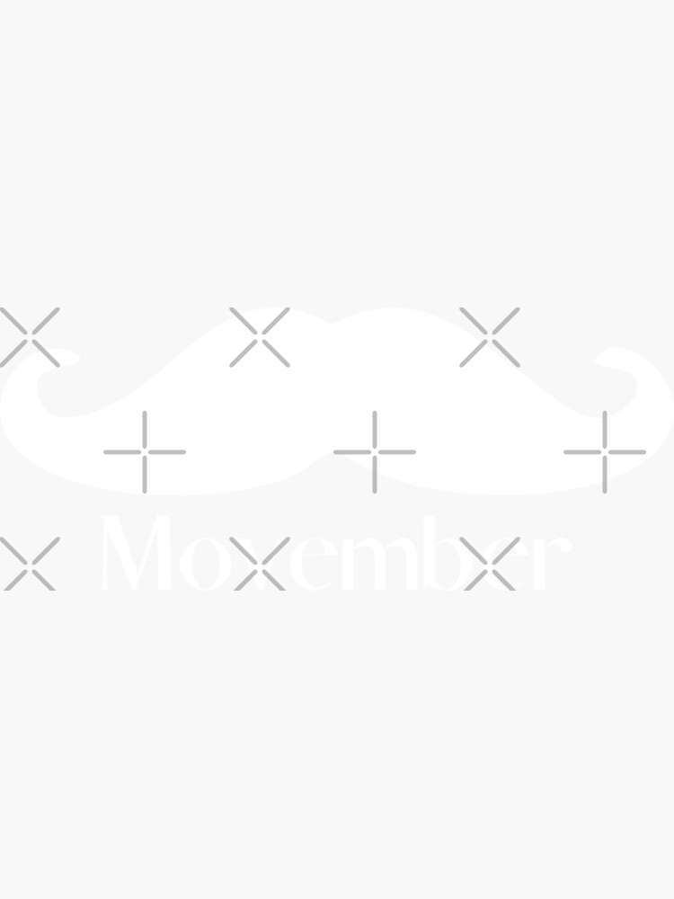 "MOVEMBER" Sticker for Sale by justfilip | Redbubble