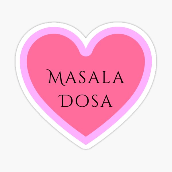 "I Heart Masala Dosa" Sticker for Sale by Itsheartshop | Redbubble