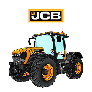"JCB Tractor Yellow Tractor" Sticker for Sale by Neebotha | Redbubble