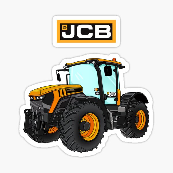 "JCB Tractor Yellow Tractor" Sticker for Sale by Neebotha | Redbubble
