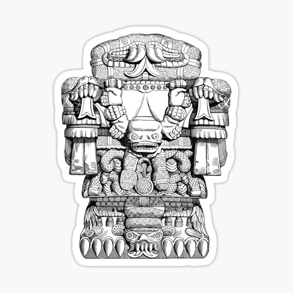 "Aztec God" Sticker for Sale by NTGUILTY | Redbubble