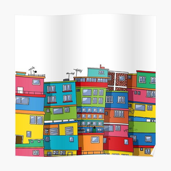"Favela" Poster by lirch | Redbubble