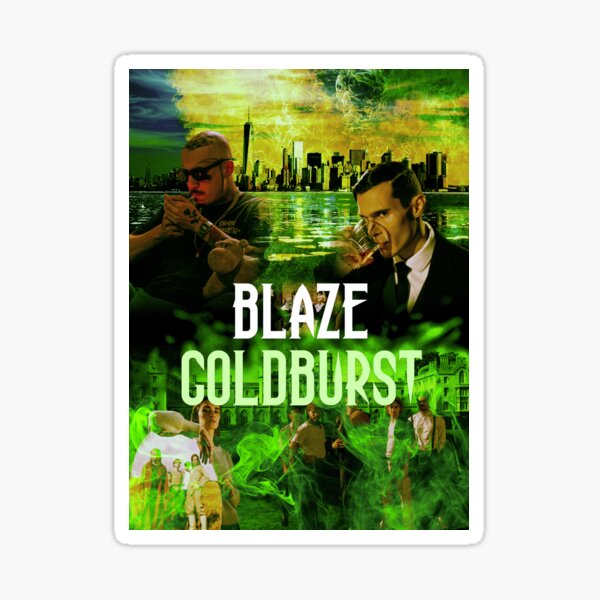 "Blaze Goldburst Aesthetic High School Friends" Sticker for Sale by blazegoldburst | Redbubble