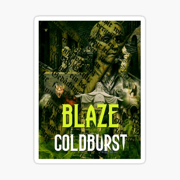 "Blaze Goldburst Gothic Horror Aesthetic Greek" Sticker for Sale by blazegoldburst | Redbubble