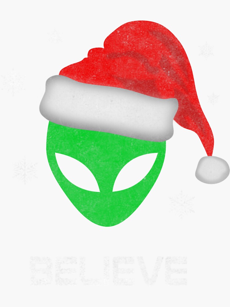 "Funny Alien Santa Christmas" Sticker for Sale by Potteigerevva | Redbubble