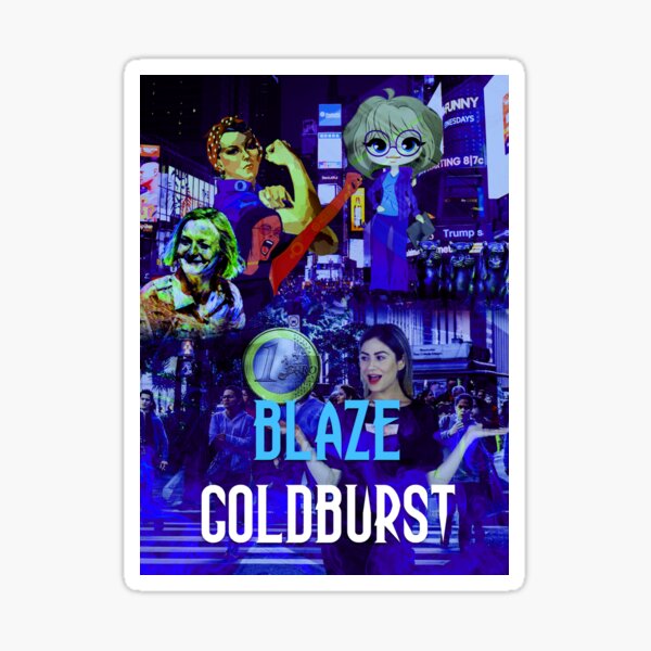 "Blaze Goldburst Girl Power City Working Women" Sticker for Sale by blazegoldburst | Redbubble