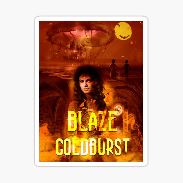 "Blaze Goldburst Fall Vibes Childhood Ocean" Sticker for Sale by blazegoldburst | Redbubble